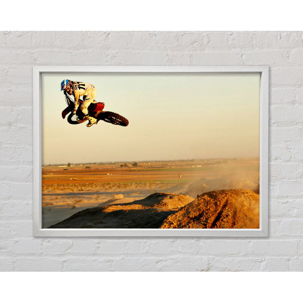 Bright Star Motorcross Desert Race - Single Picture Frame Print on ...
