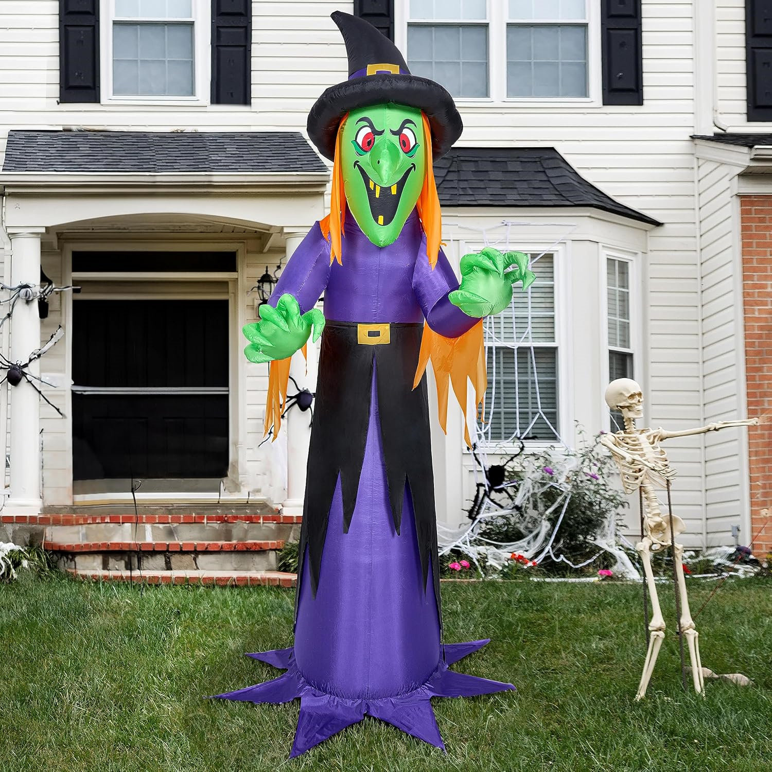 The Holiday Aisle® 12ft Tall Halloween Inflatables Witch - Wayfair Canada