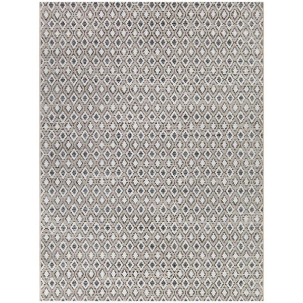Foundry Select Fabien Charcoal Diamond Trellis Indoor/Outdoor Area Rug ...