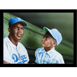 Buy Art For Less Babe Ruth Sitting On The Top Step Of Dugout Framed On ...