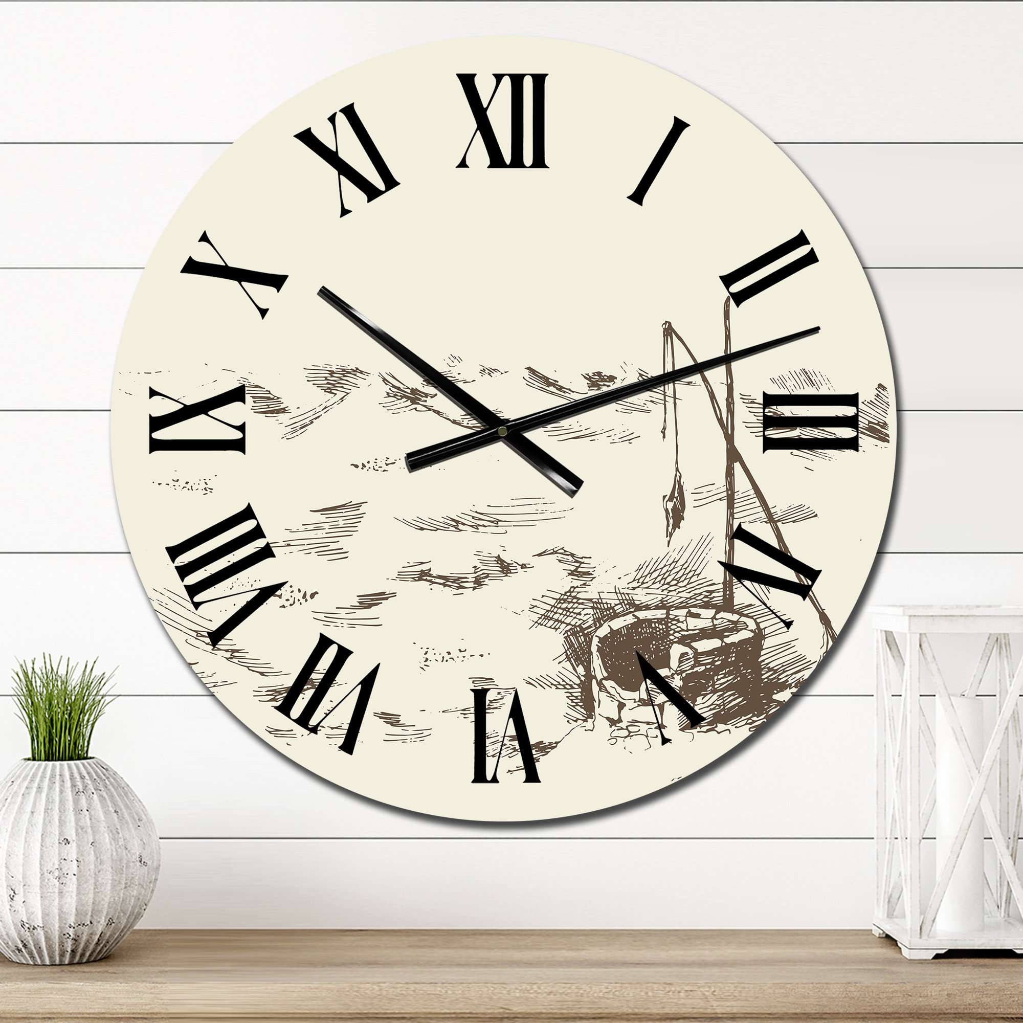 East Urban Home Jewish Fountain Basin Hole in Israel - Vintage Wall ...