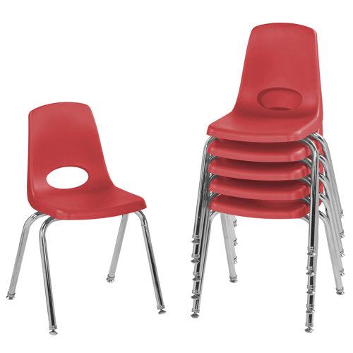 Factory Direct Partners Stacking Classroom Chair ( Set of 6 ) & Reviews ...