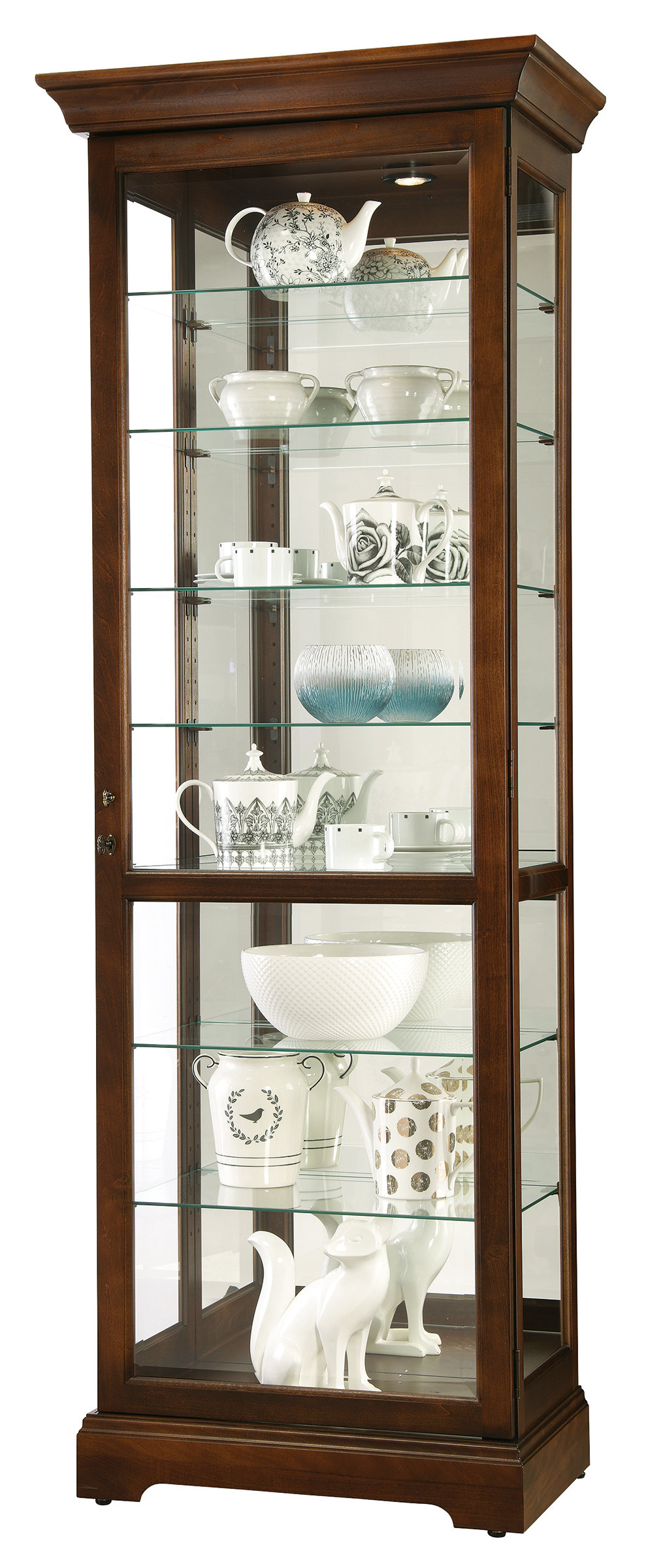 Howard Miller® Chesterbrook Lighted Curio Cabinet & Reviews - Wayfair ...