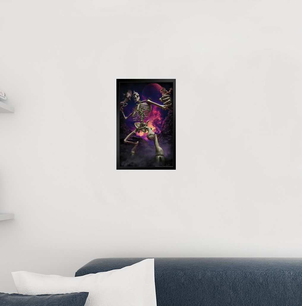 Trinx 17_Cyclops Skeleton Tom Wood Fantasy Art Black Wood Framed Poster ...
