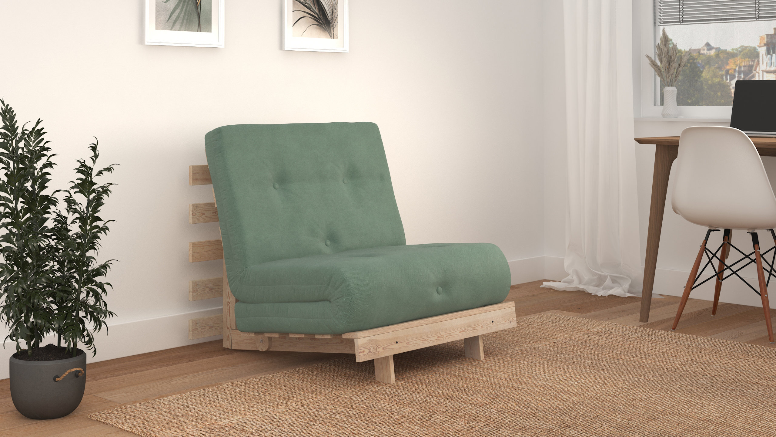 Zipcode Design Chenango 75Cm Wide Cotton Futon Chair & Reviews ...