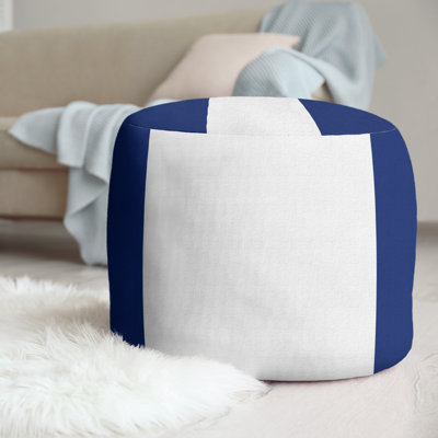 East Urban Home Tennessee Football Upholstered Ottoman | Wayfair