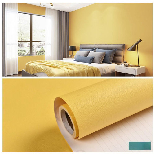 Self-Adhesive Yellow Wallpaper You'll Love | Wayfair