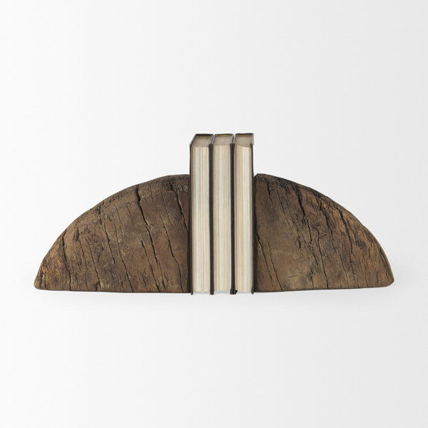Joss & Main Chance Wood Non-Skid Bookends & Reviews | Wayfair