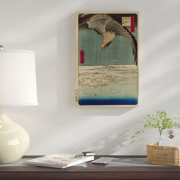 ZHENMIAO XINLEI TRADING INC Ando Hiroshige Hawk Flying Above A Snowy ...