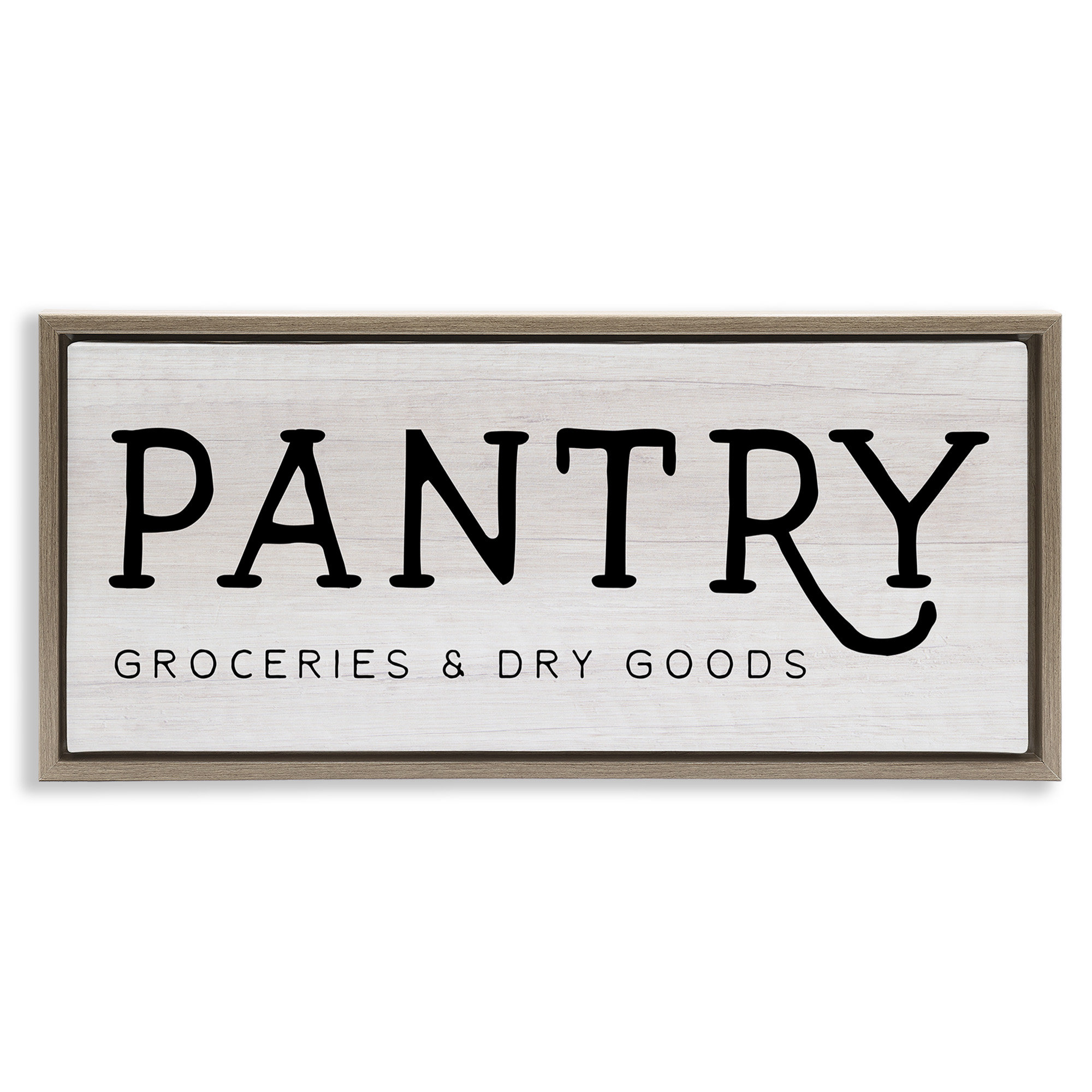 Trinx Rustic Pantry Groceries Sign | Wayfair
