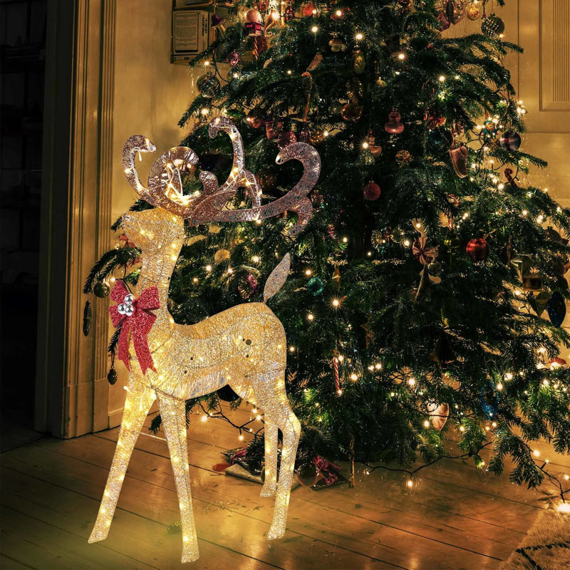 The Holiday Aisle® Christmas Reindeer Lighted Display & Reviews | Wayfair