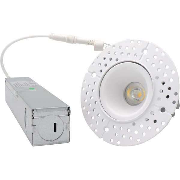Perlglow 1-inch Trimless Round White Downlight Luminaire LED Recessed ...