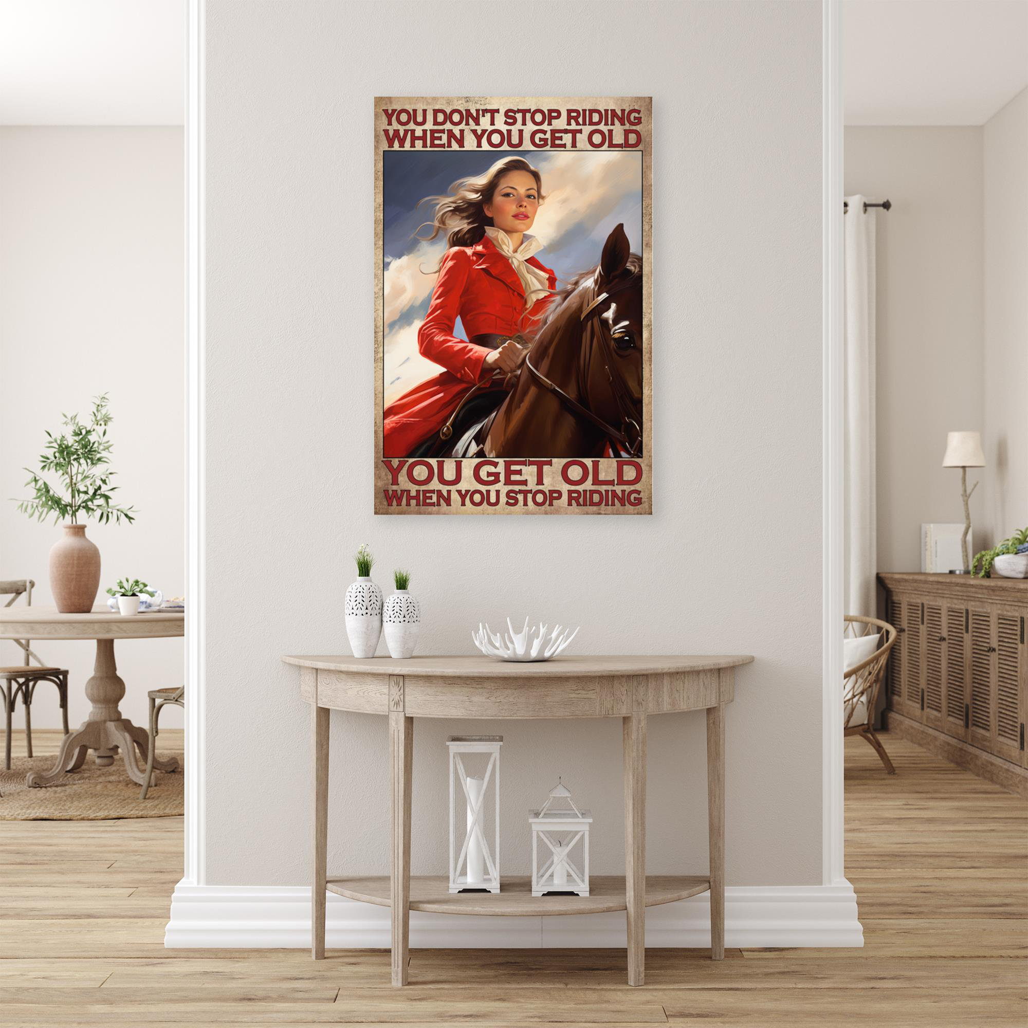 Trinx When You Stop Riding Horse - 1 Piece Rectangle Graphic Art Print ...