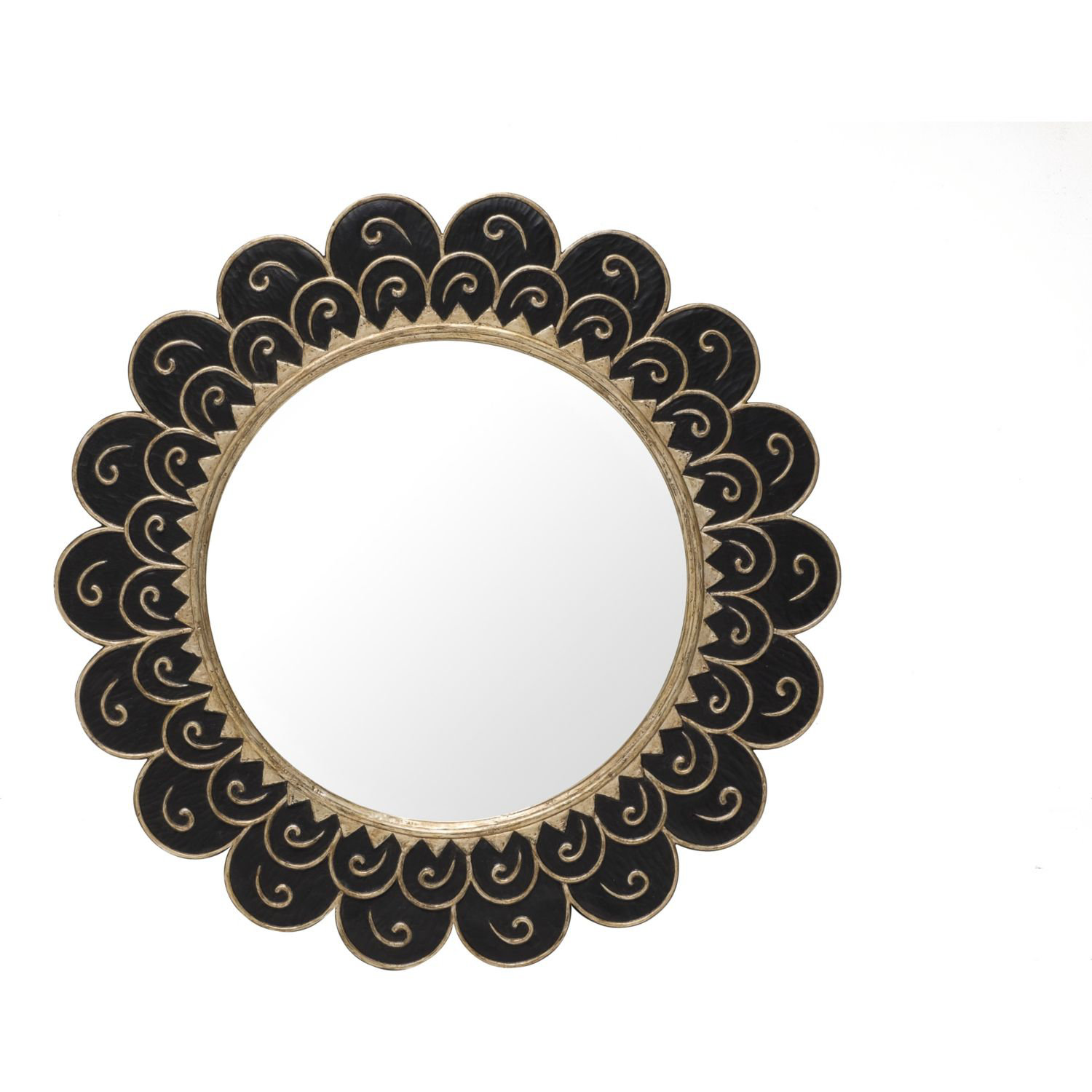 Maitland-Smith Metal Round Accent Mirror | Wayfair