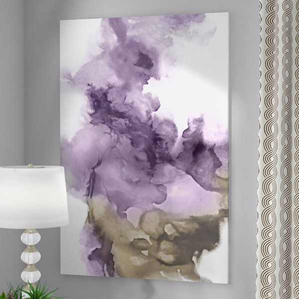 Wrought Studio 'Derive in Amethyst I' Painting Print on Wrapped Canvas ...