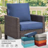 Latitude Run® Allo 24"X22"X6" Patio Thick Cushions & Pillows Deep Seat ...