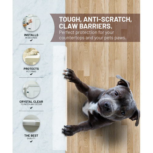 CLAWGUARD Clear Counter Protector Scratch Barrier Against Sharp Nails ...