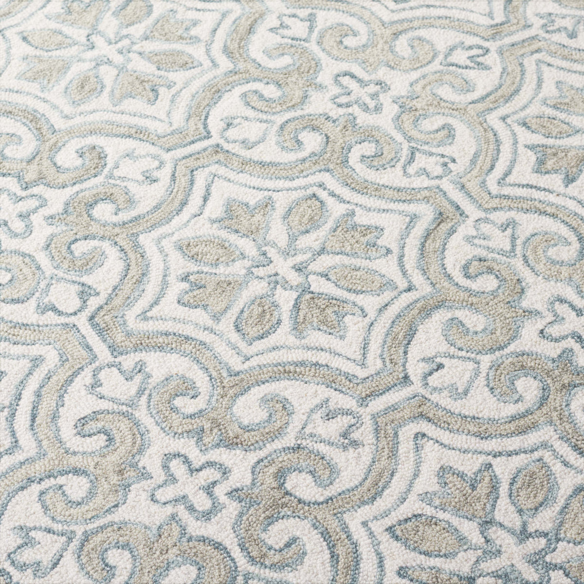 Lauren Ralph Lauren Hand Tufted Wool & Cotton Damask Rug | Wayfair