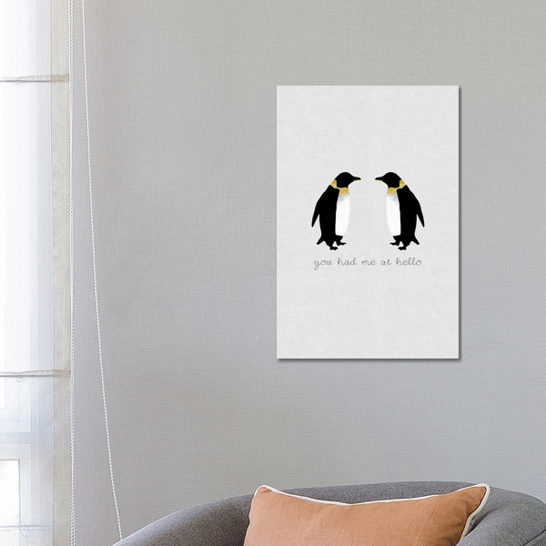 Ophelia & Co. You Had Me Penguins by Orara Studio - Wrapped Canvas ...