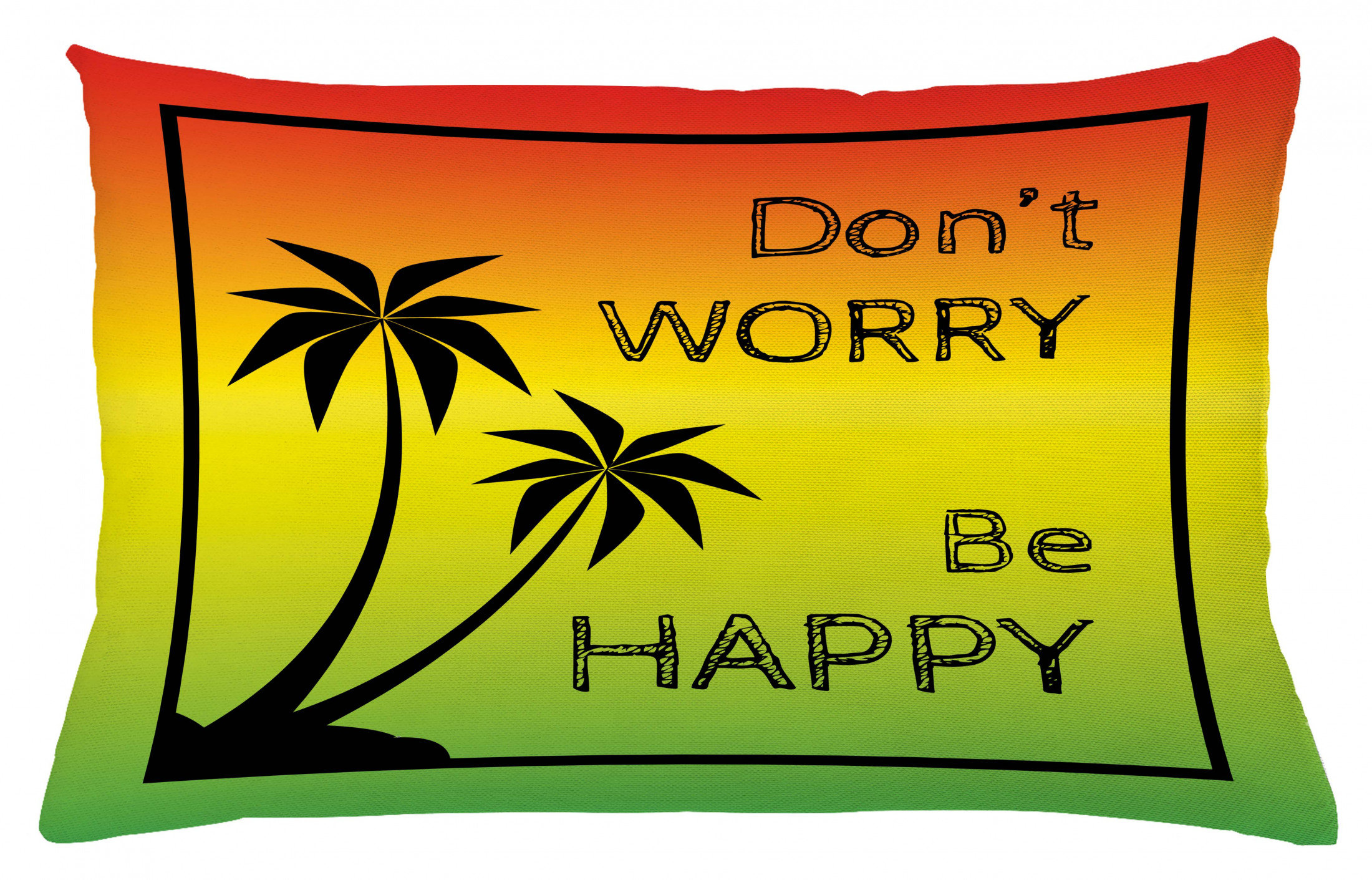 Ambesonne Rasta Indoor / Outdoor Lumbar Pillow Cover | Wayfair