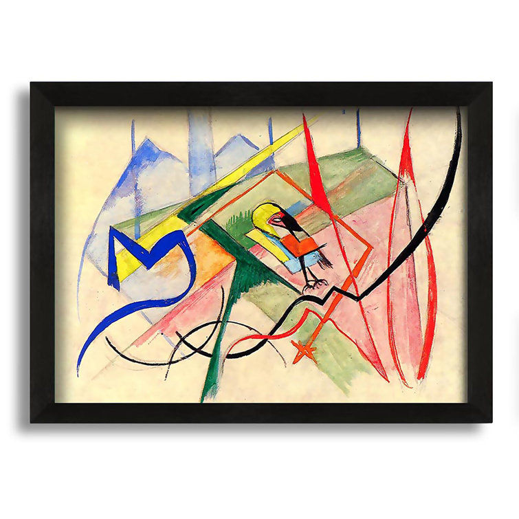 Metro Lane Small Mythical Creatures by Franz Marc - Painting on Canvas ...