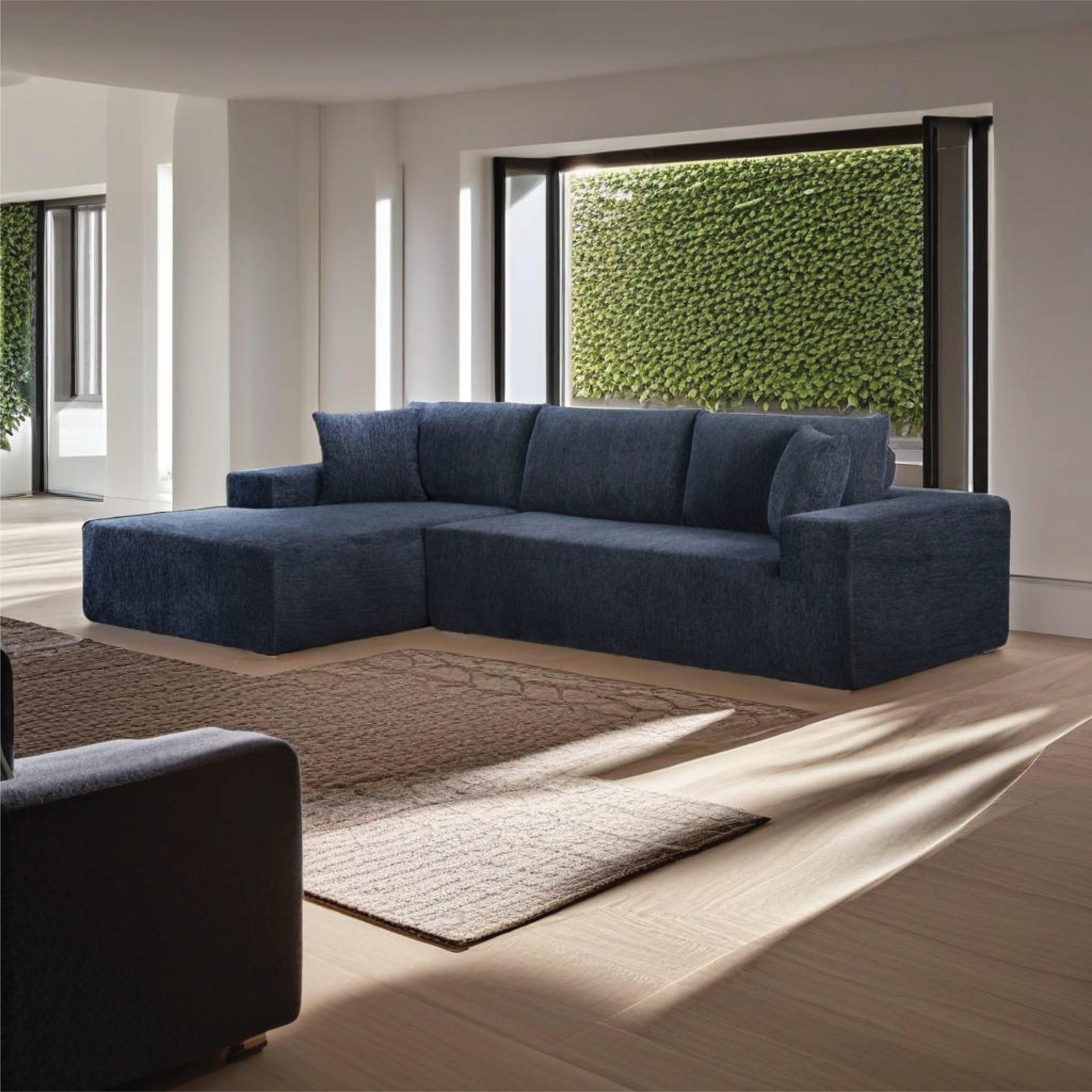 Latitude Run® Ramiro L Shaped Polyester Memory Foam Sectional Sofa With ...