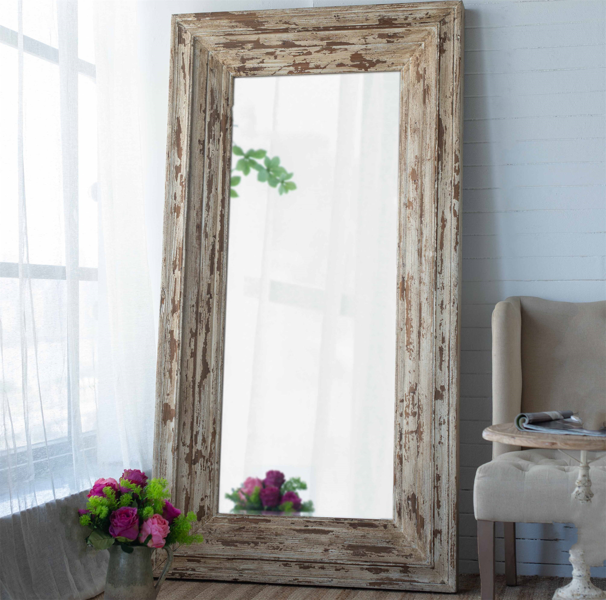 Loon Peak® Solid + Manufactured Wood Rectangle Mirror | Wayfair
