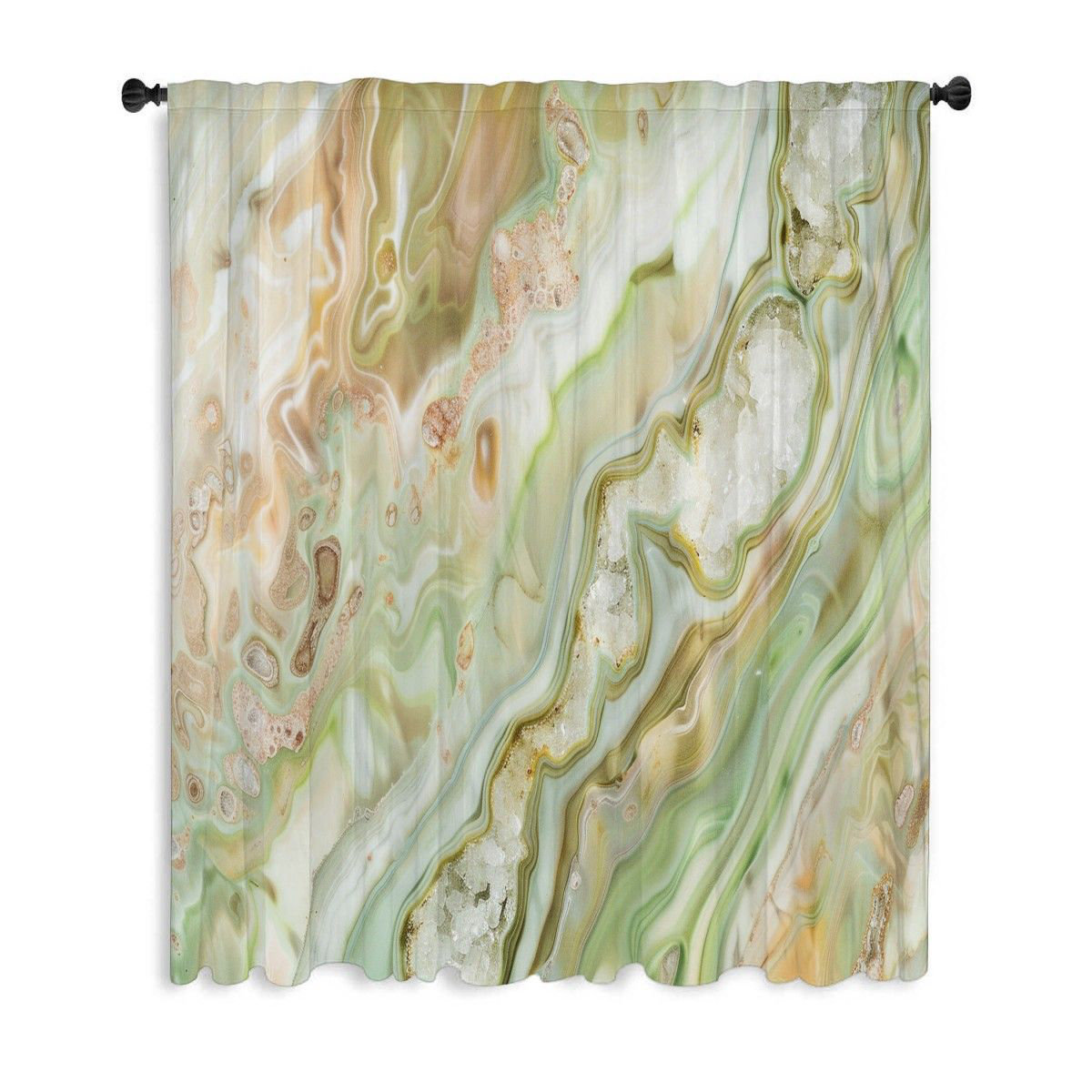 East Urban Home Mathaniel Polyester Sheer Curtain Panel | Wayfair