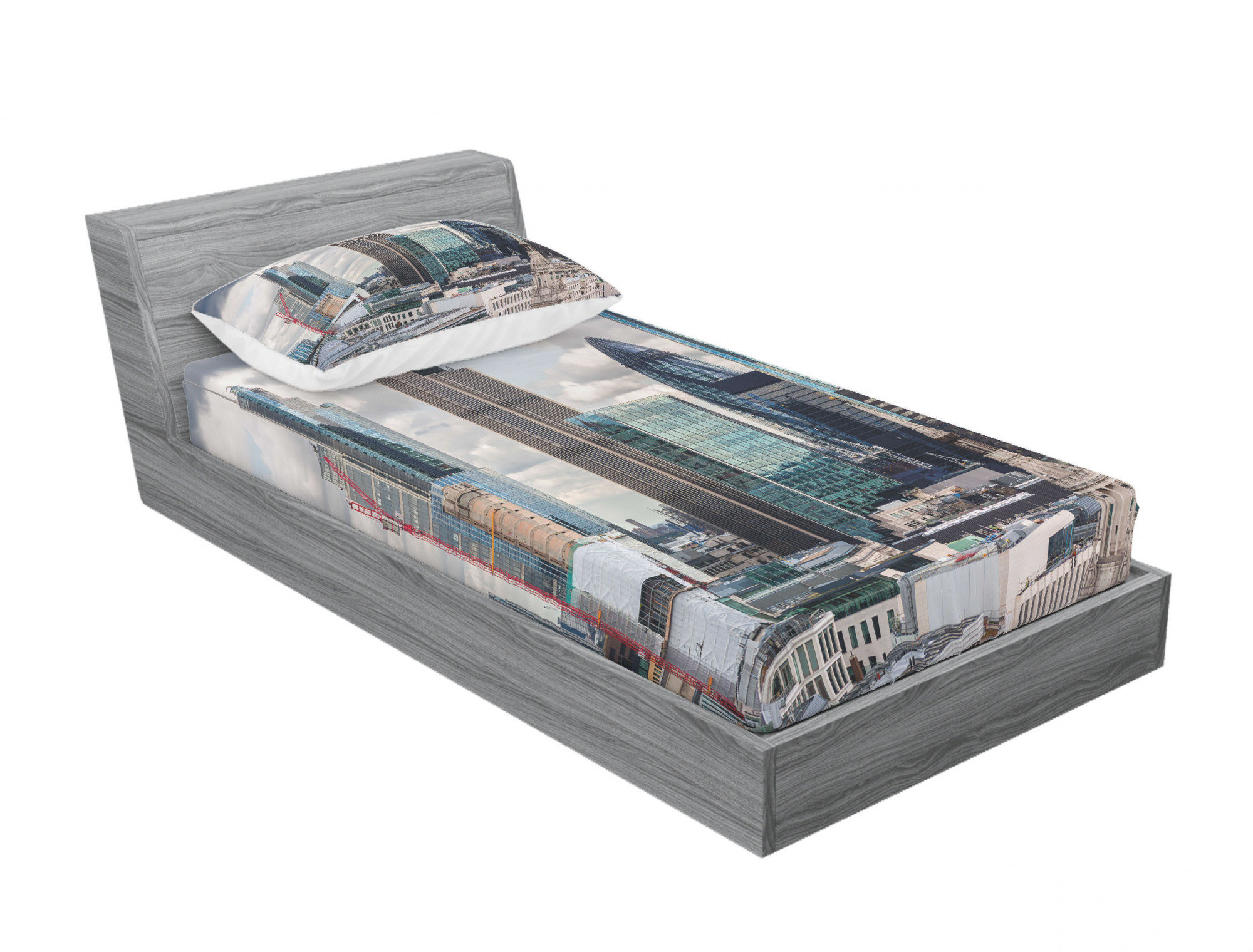 Ambesonne London Skyline Abstract Sheet Set | Wayfair