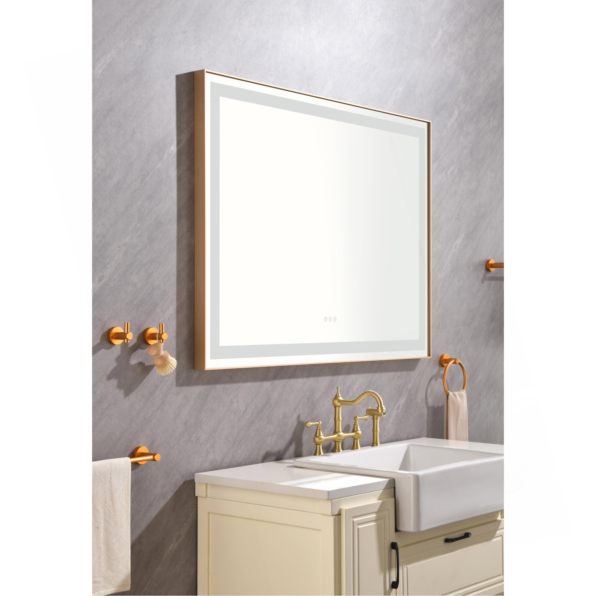 Brayden Studio® Advanced LED Bathroom Mirror With Multiple Practical ...