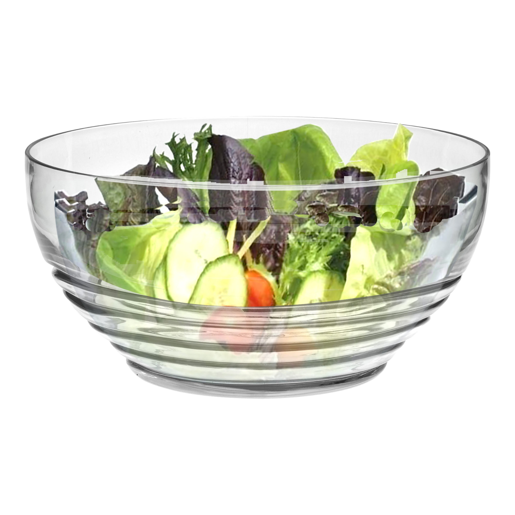 Latitude Run® Swirl Acrylic Serving Bowls, Unbreakable Large Plastic ...