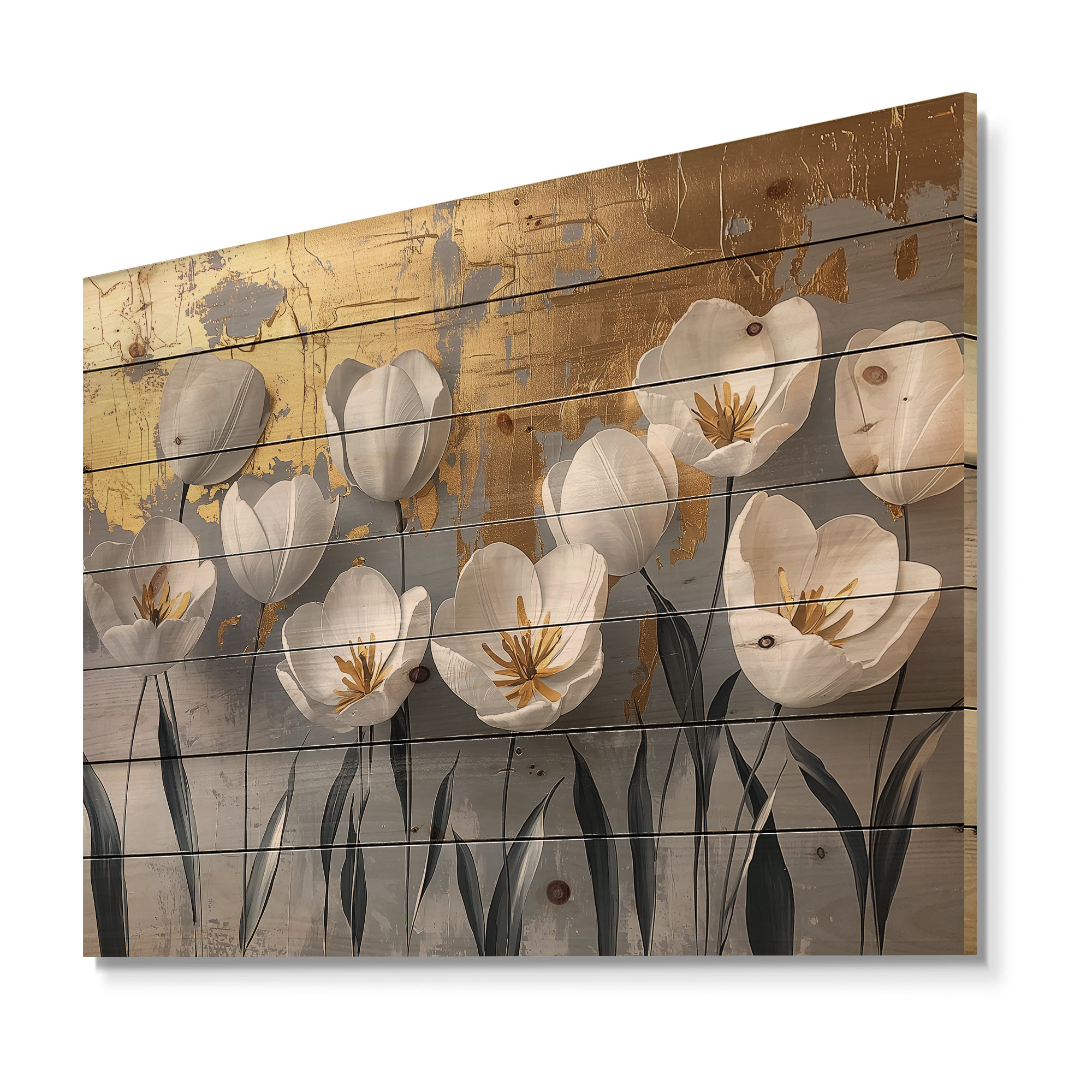 Ophelia & Co. Tulips Pure Form Of Blossoms I - Tulips Wood Wall Art ...