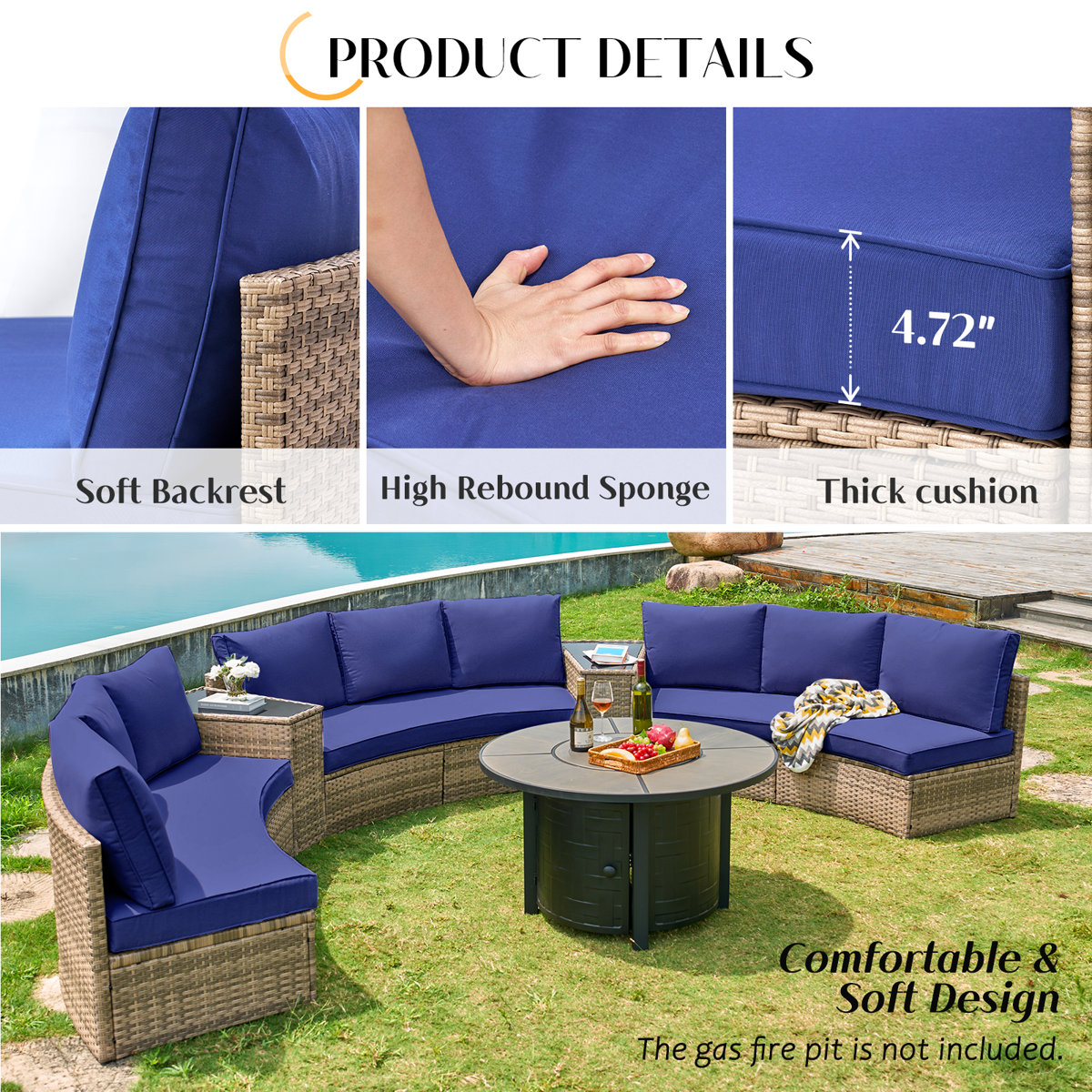 Latitude Run® Leiny 11 Piece Rattan Sofa Seating Group With Cushions ...