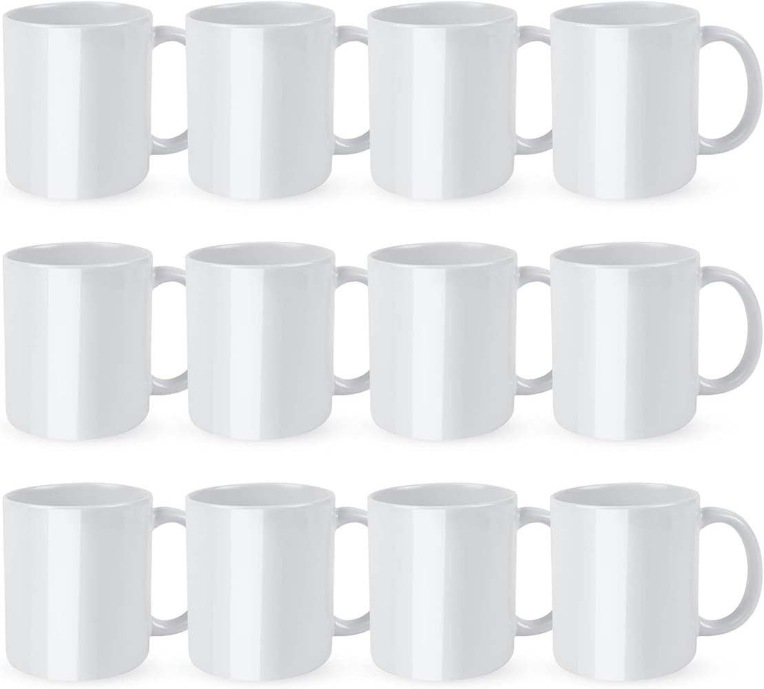 HTVRONT Htvront Sublimation Mugs Blank 11 Oz - 12 Pack Tazas Para ...