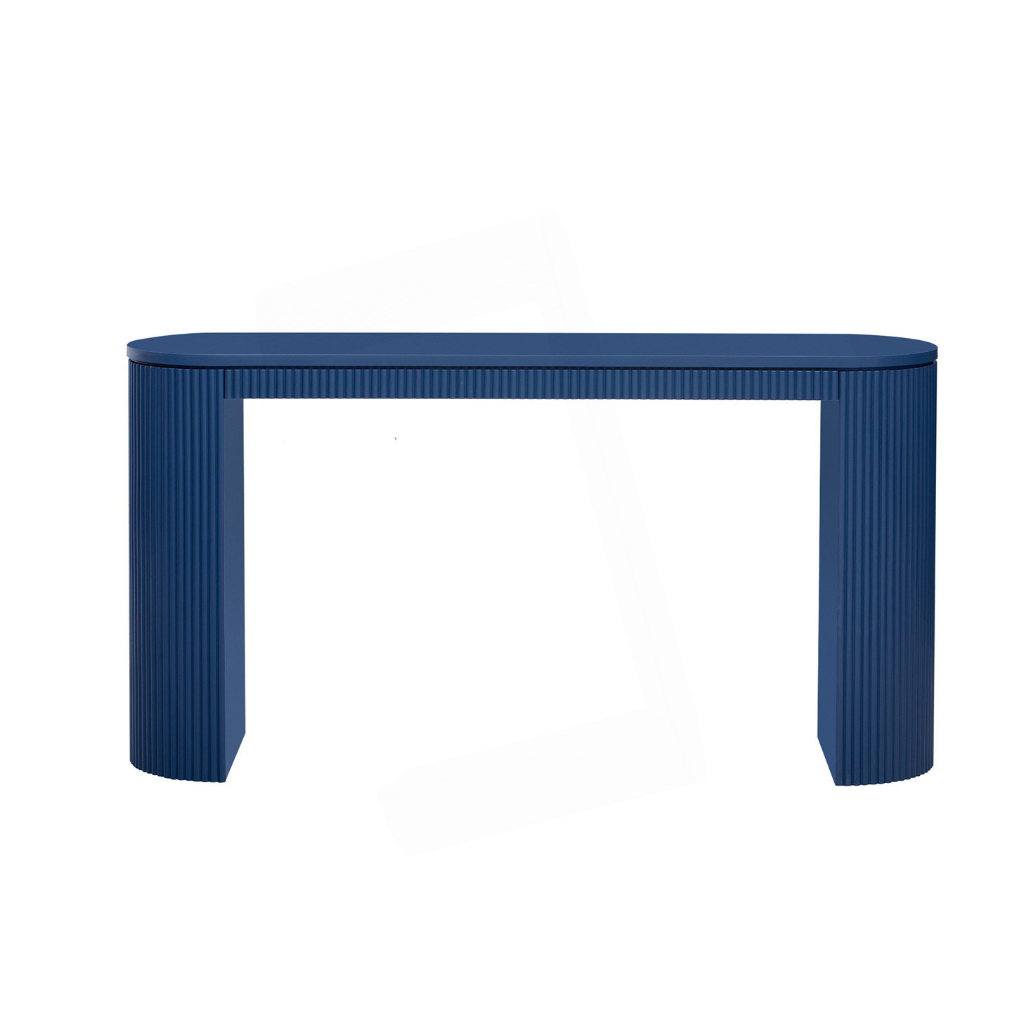Ivy Bronx Curved Design Console Table With Unique Vertical Stripe ...