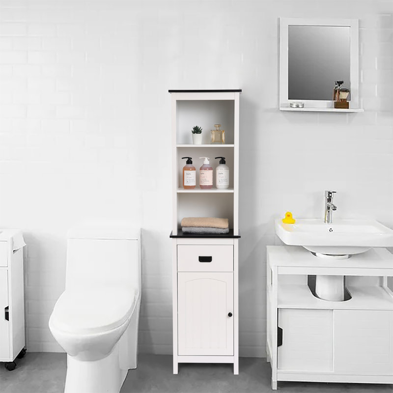 Ebern Designs Calianna Linen Tower Bathroom Cabinet & Reviews - Wayfair ...