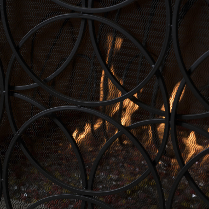 Winston Porter Thayer Single Panel Iron Fireplace Screen & Reviews ...
