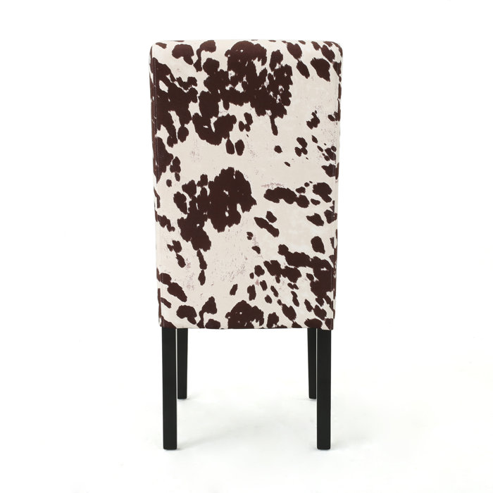 Union Rustic Homan Dining Chair in Milk Cow Pattern & Reviews | Wayfair