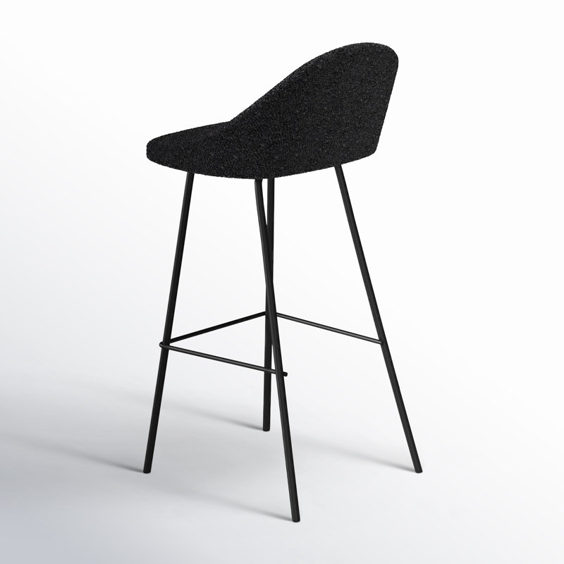 AllModern Holmes Boucle Bar & Counter Stool & Reviews | Wayfair