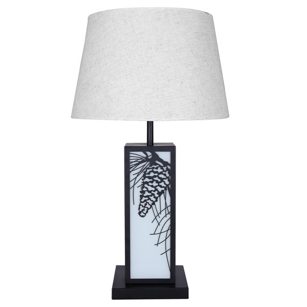 Loon Peak® Kaliopi 2 Light Table Lamp With Fabric Shade And Rustic ...
