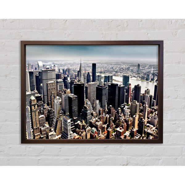 Bright Star Aerial View Of New York City - Print | Wayfair.co.uk