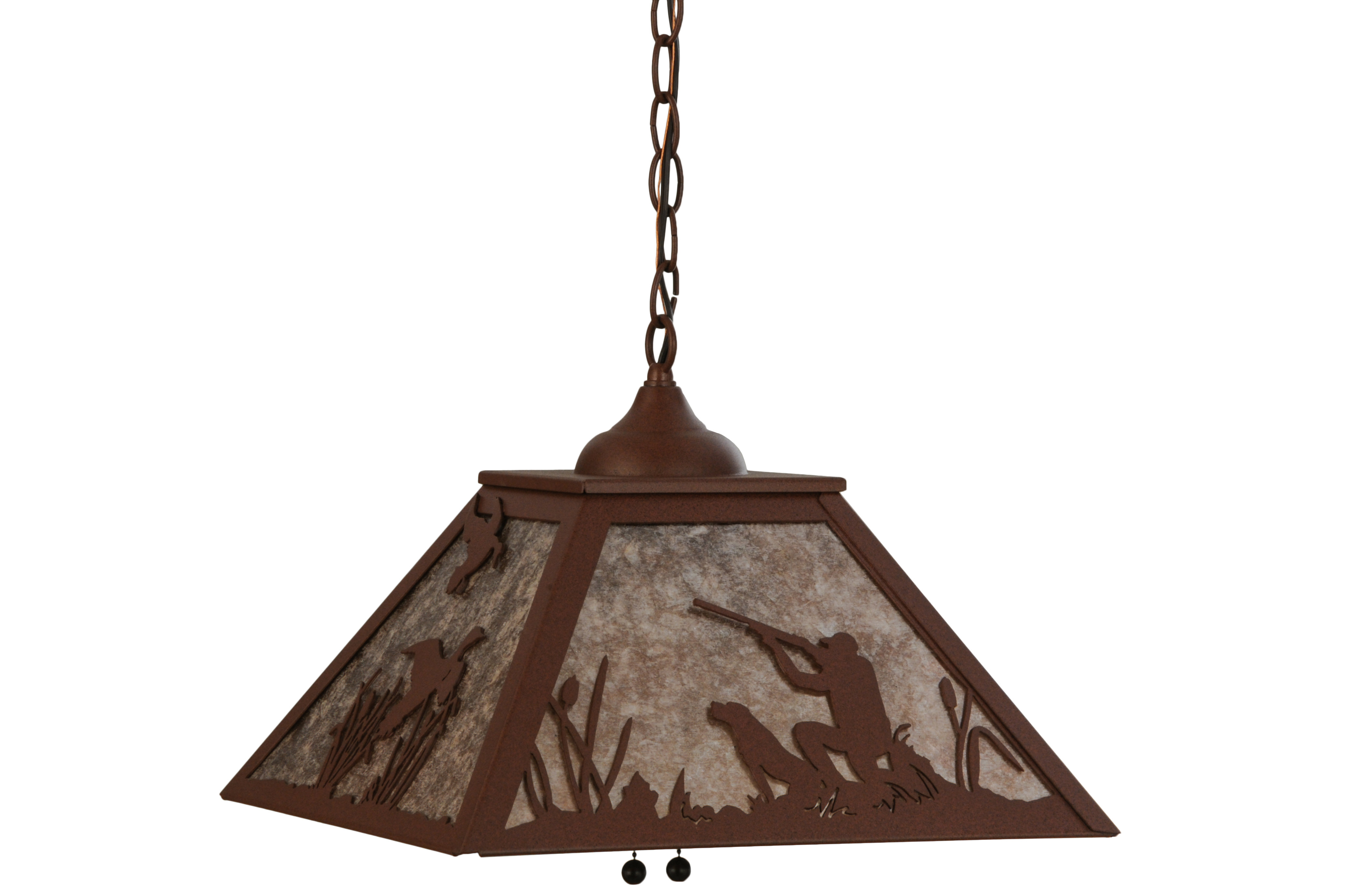 Meyda Lighting Quail Hunter with Dog 2-Light Unique Cone Pendant | Wayfair