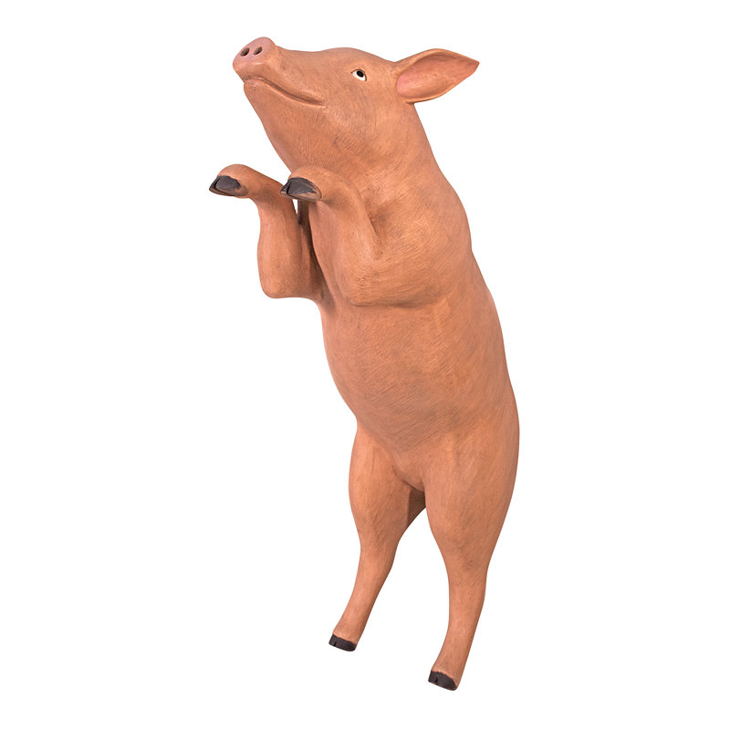 Design Toscano Hop Over Hog, Giant Pig Statue & Reviews | Wayfair