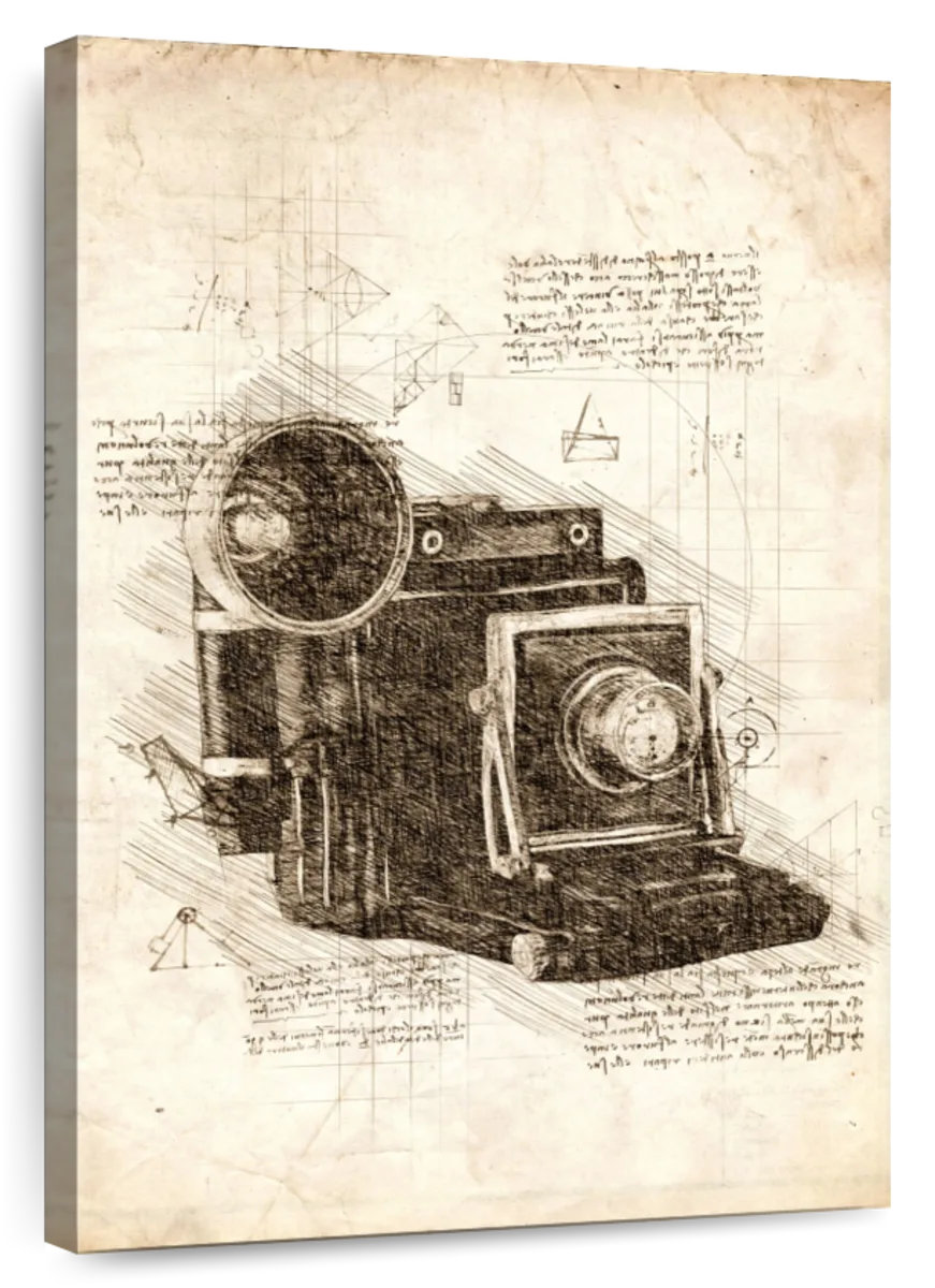 Williston Forge Laelle Old Camera Blueprint | Wayfair