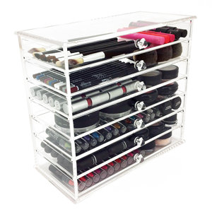 The Holiday Aisle® Stillwater 7 Tier Cosmetic Organizer & Reviews | Wayfair