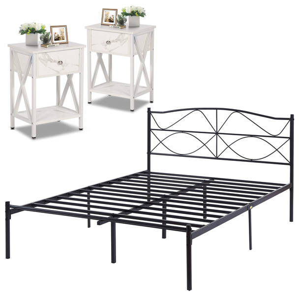 Trent Austin Design® Kempst Metal Nightstand & Reviews | Wayfair