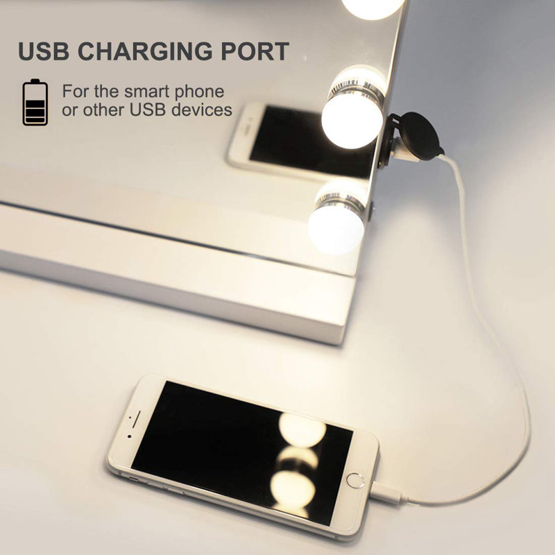 Willa Arlo Interiors Alongi Rectangle LED Mirror & Reviews | Wayfair