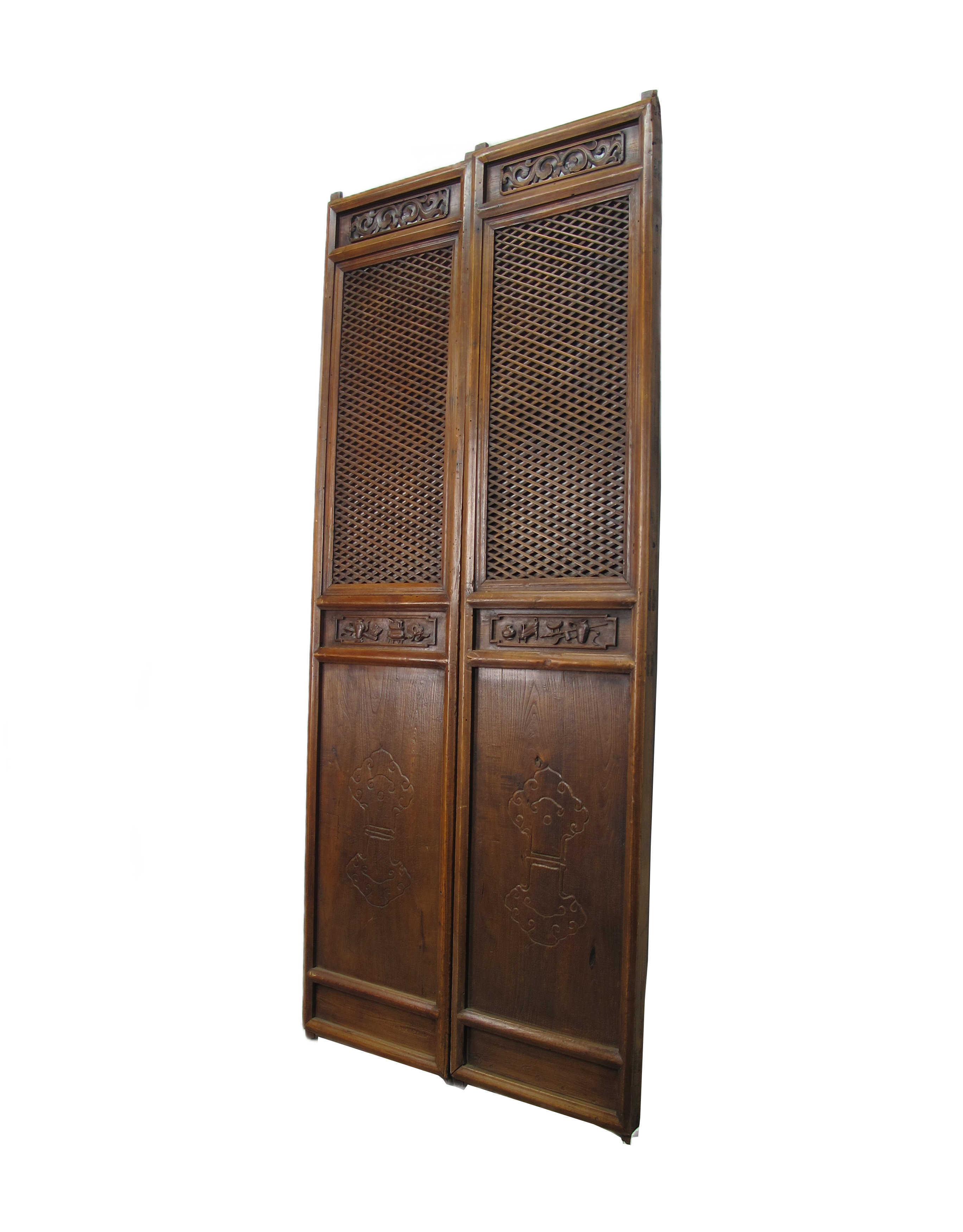 DYAG East Asian Classic Stained Wood Pivot Screen Doors - Wayfair Canada