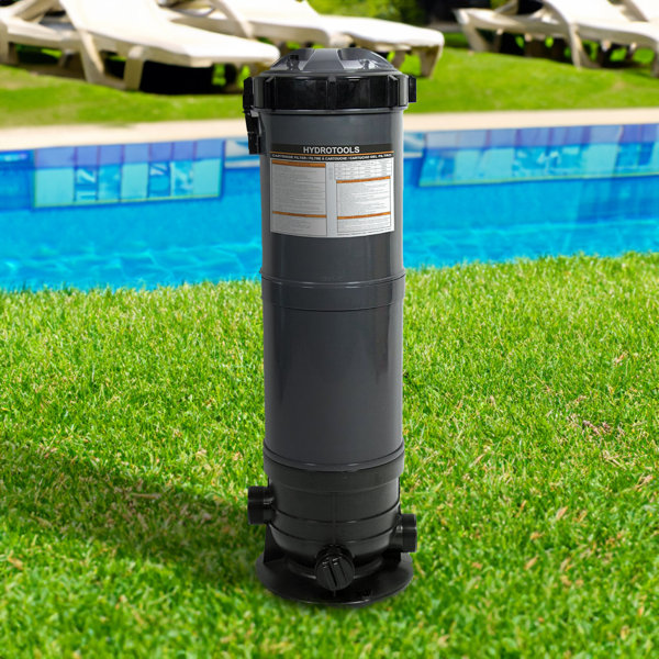 Swimline HydroTools 70 Sq Ft Sure Flo Cartridge Pool Filter Tank and ...