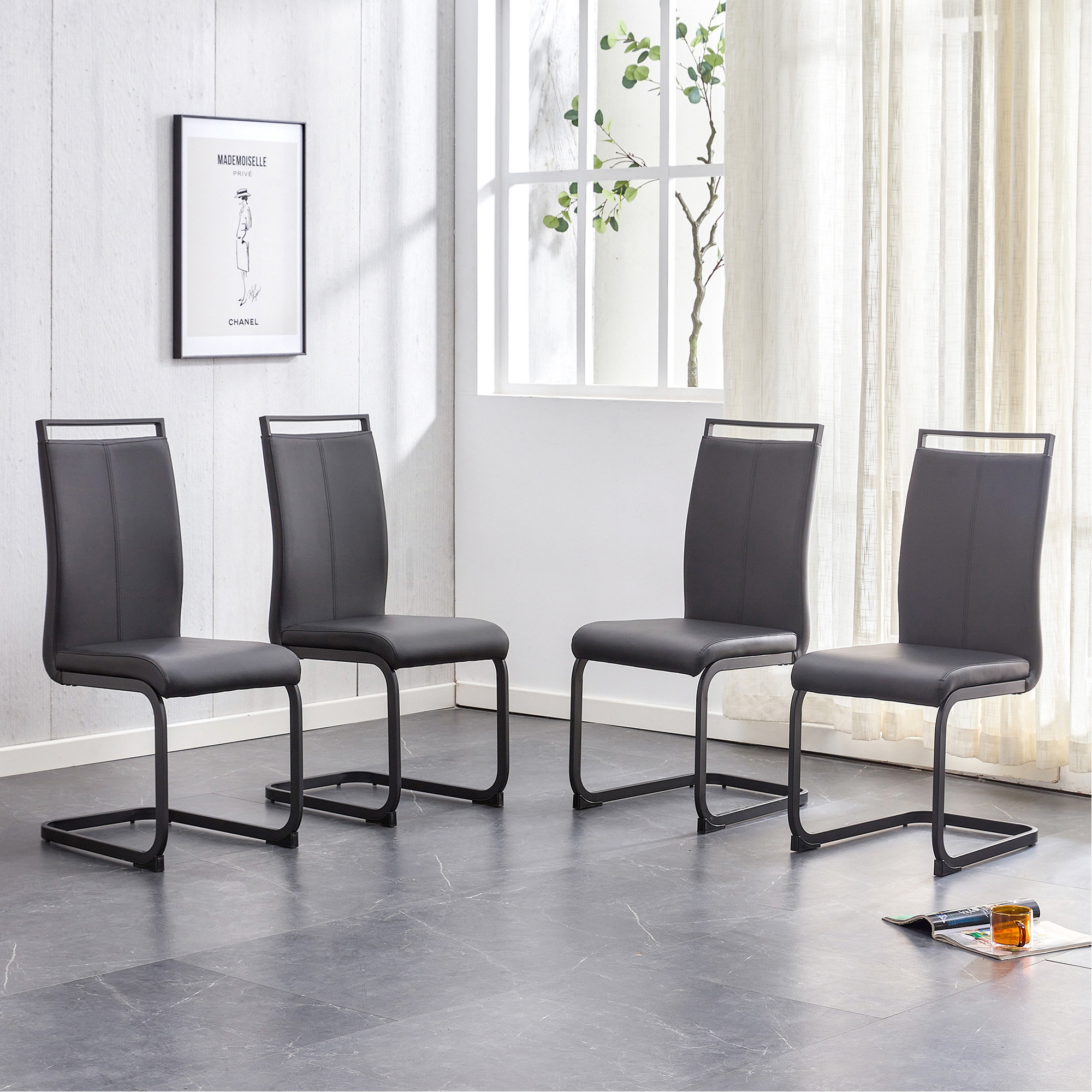 Mercer41 Versatile High-Back Upholstered Chair For Various Spaces With ...